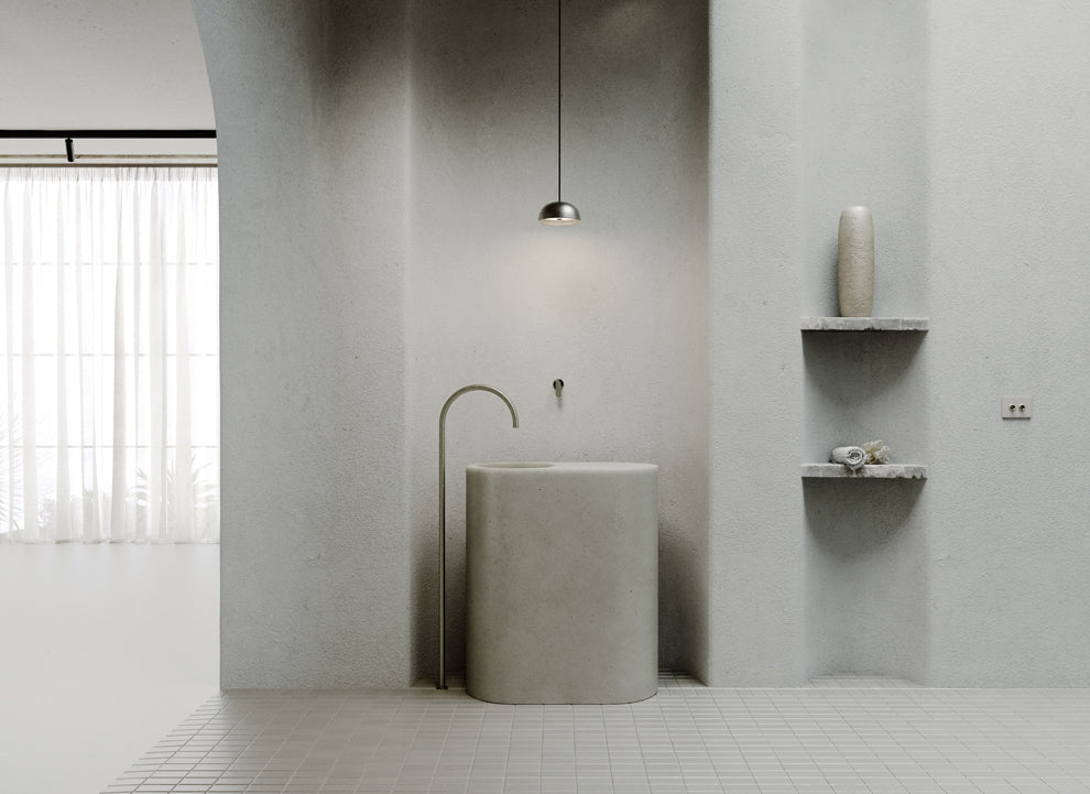 Designer Vanity Columns & Basins in Natural Stone – COCOON