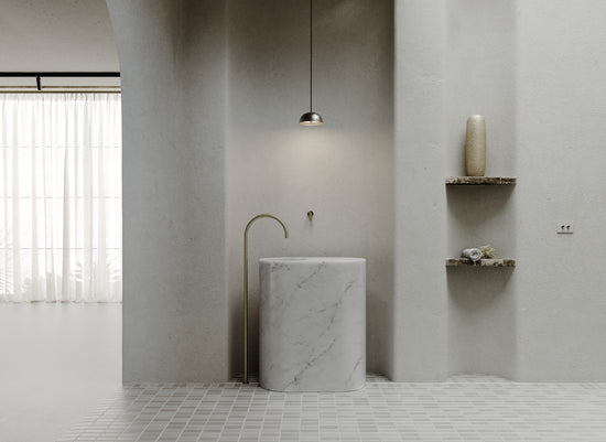 Natural Stone Freestanding Basin: JP Column – COCOON