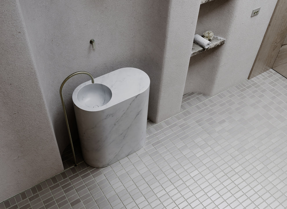 Natural Stone Freestanding Basin: JP Column – COCOON